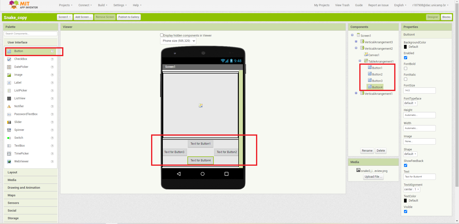 App Inventor 3.0 - Neumann Tech - Snake Game - ACT – Aprendizado ...
