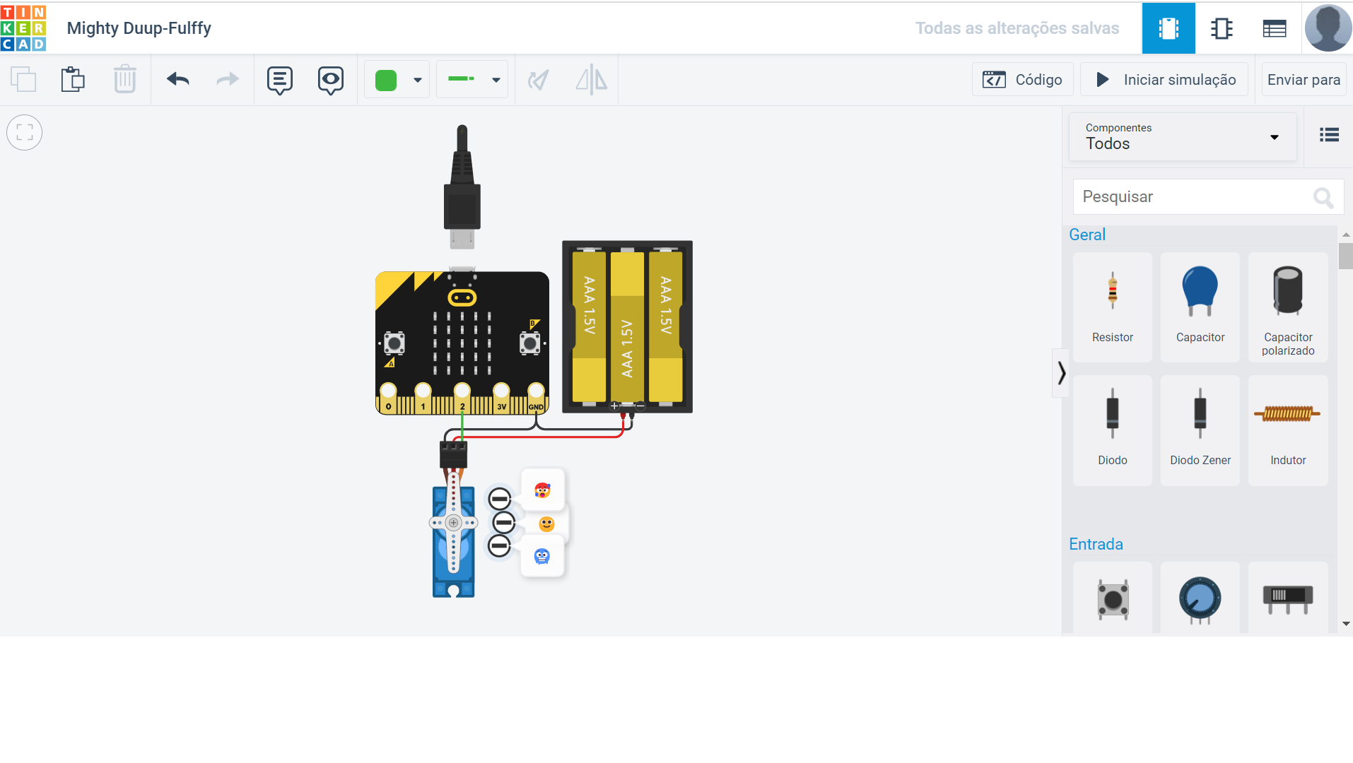 Placa Micro Bit Disponível No Simulador Tinkercad Liag